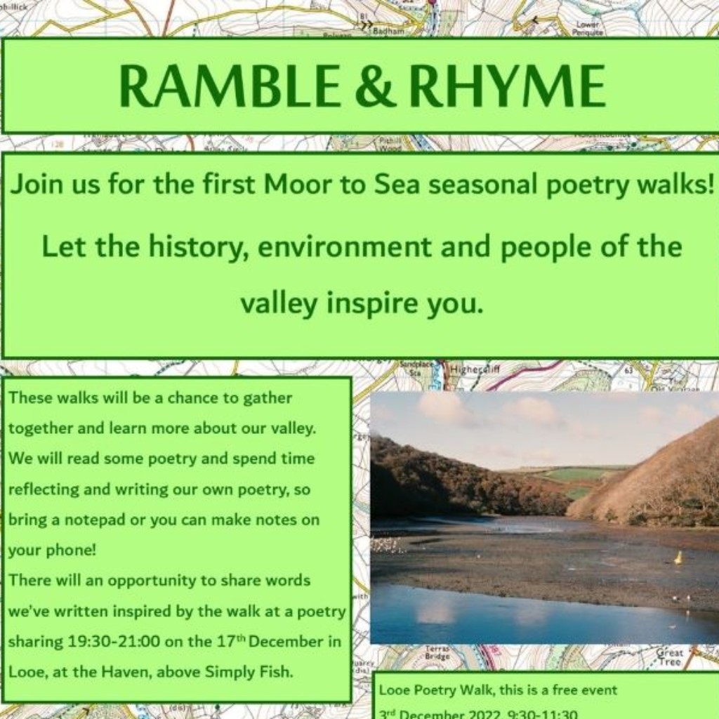 Visit Liskeard Events Moor To Sea Poetry Reading